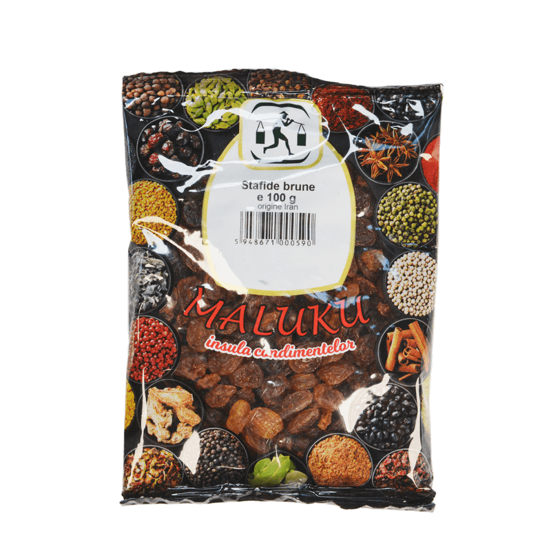 Stafide brune plic 100 g - www.maluku.ro